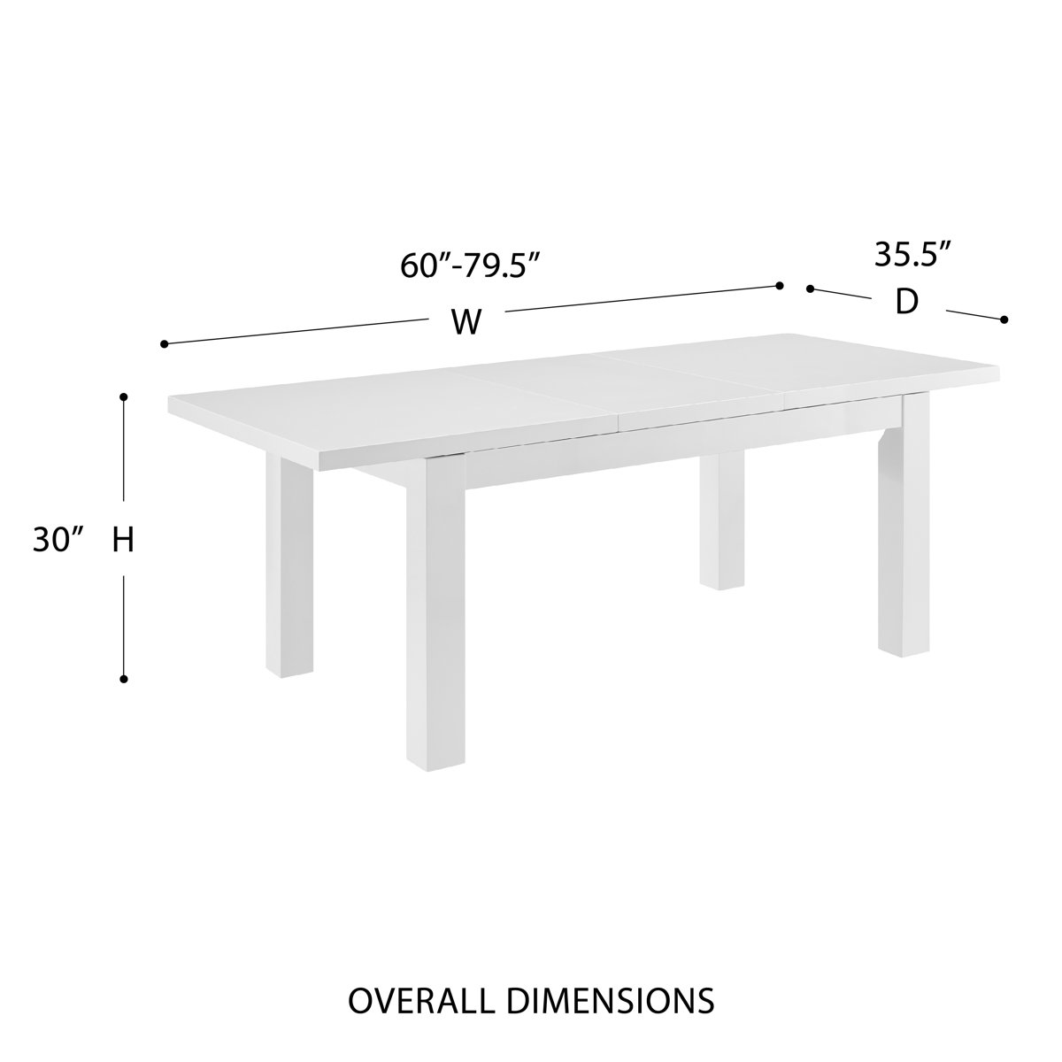 AllModern Carson 80" Extendable Dining Table | AllModern